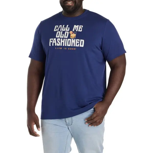 LIFE IS GOOD Big & Tall Old Fashioned Graphic Tee