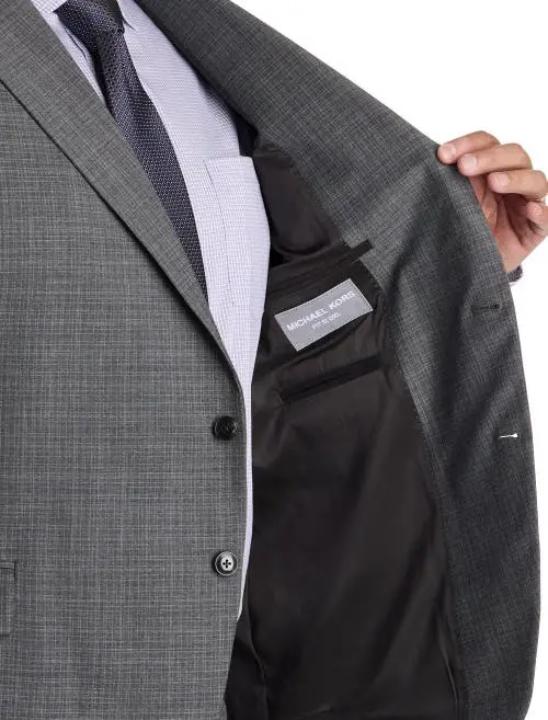 Michael Kors Big & Tall Transitional Check Suit Jacket