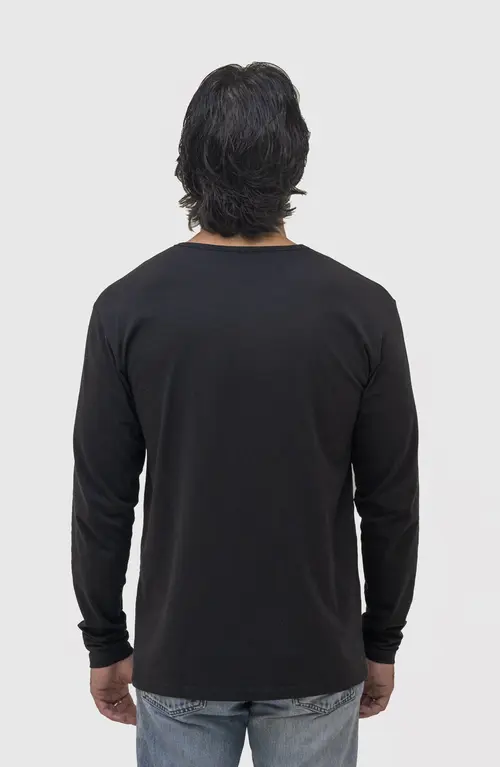 EPIC FITS Long Sleeve Henley T-shirt 6 Pack - Black