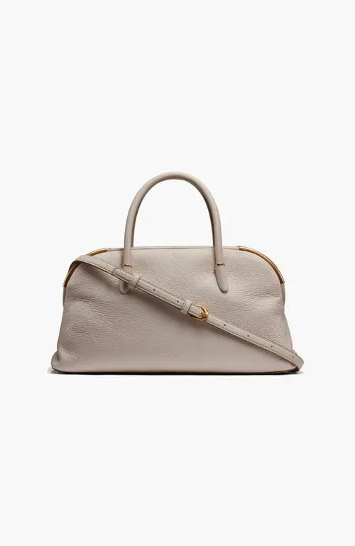 Donna Karan New York Satin Leather Satchel - Sand