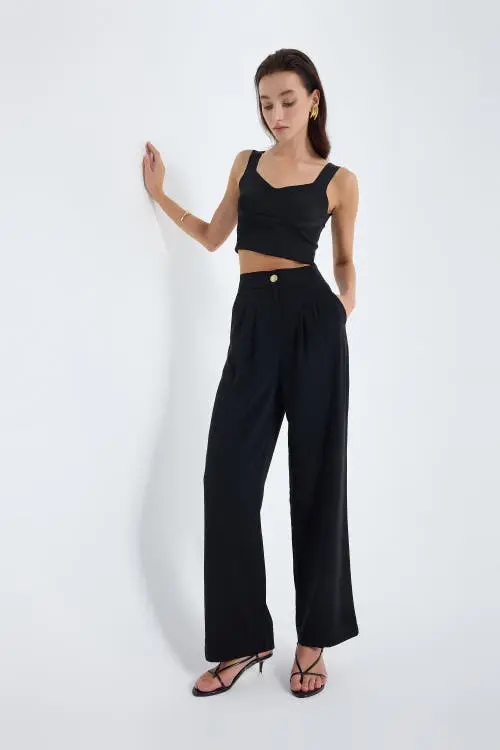 MONLICIA Elara High-waist Pleated Wide Leg Pants