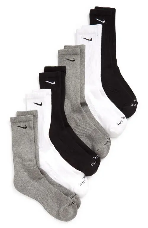 Nike Everyday Plush Cushion Crew Training Socks 6 Pack - Multicolor
