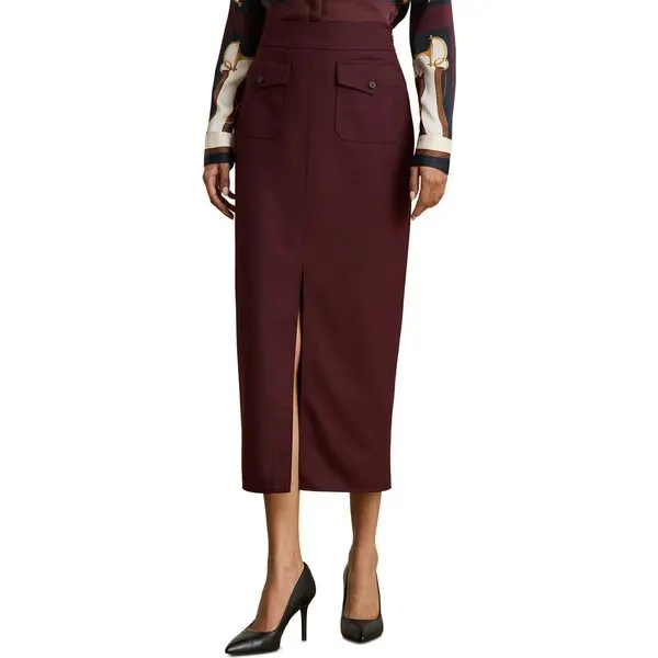 Ralph Lauren Wool-blend Pencil Skirt