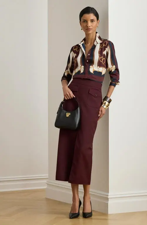 Ralph Lauren Wool-blend Pencil Skirt