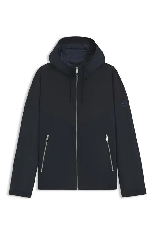 BOSS Cierno4 Hooded Recycled Polyester Jacket - Dark Blue