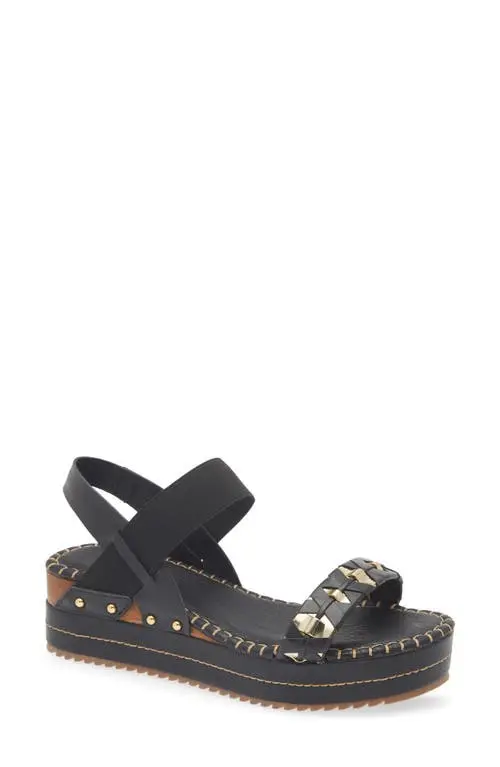 BUTTERO® Noronha Slingback Platform Wedge Sandal - Preto