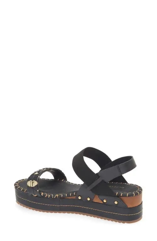 BUTTERO® Noronha Slingback Platform Wedge Sandal - Preto