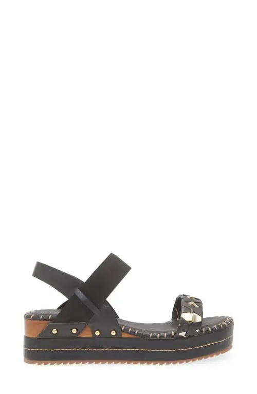 BUTTERO® Noronha Slingback Platform Wedge Sandal - Preto