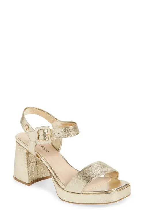 BOTTERO Britnet Ankle Strap Platform Sandal - Dourado 22