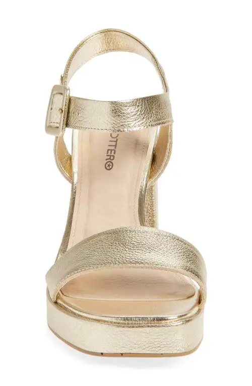 BOTTERO Britnet Ankle Strap Platform Sandal - Dourado 22