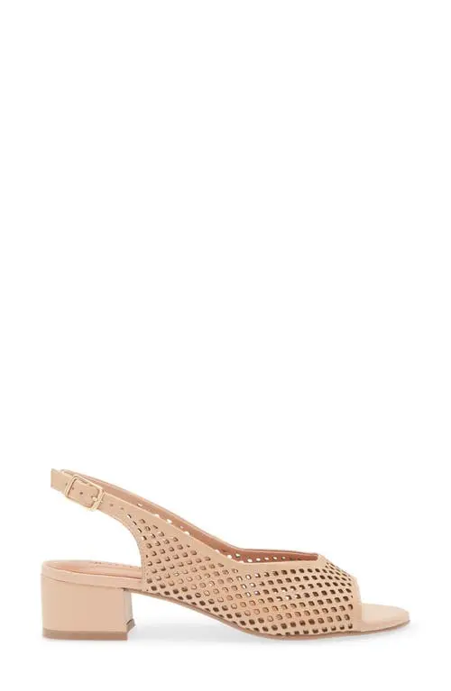 BUTTERO® Botelsa Perforated Slingback Pumps - Brown Sugar