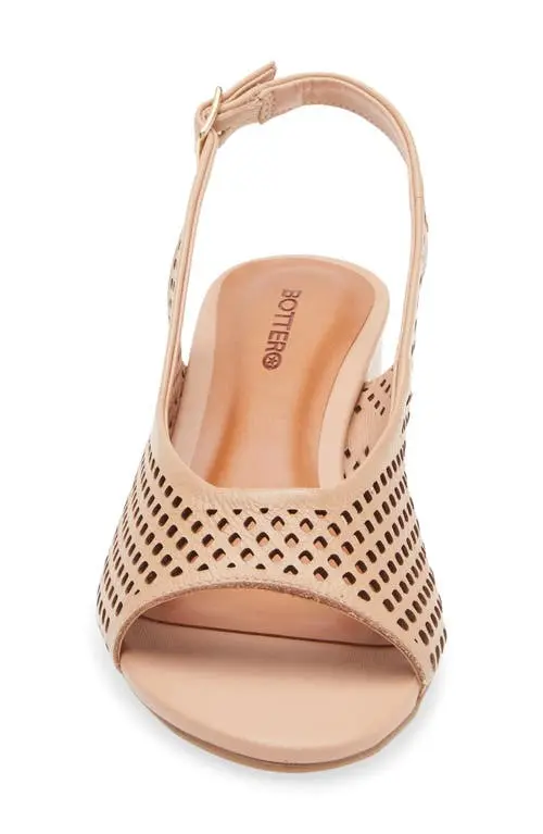 BUTTERO® Botelsa Perforated Slingback Pumps - Brown Sugar