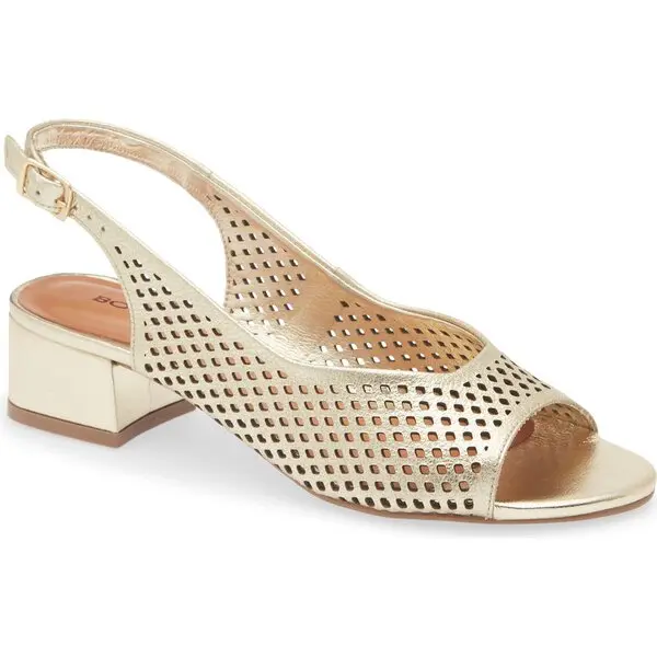 BOTTERO Botelsa Perforated Slingback Pumps - Dourado 22