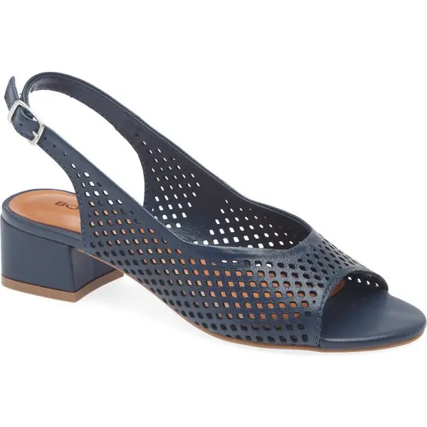 BOTTERO Botelsa Perforated Slingback Pumps - Marinho 24