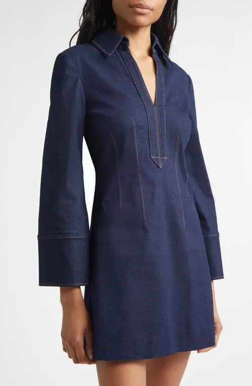 Veronica Beard Raymond Denim Shirt Dress