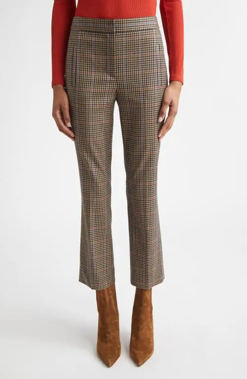 Veronica Beard Arte Plaid Crop Pants