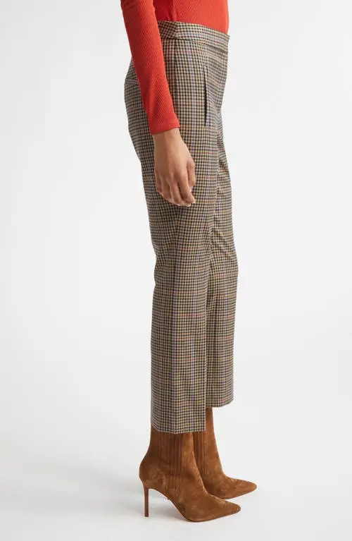 Veronica Beard Arte Plaid Crop Pants