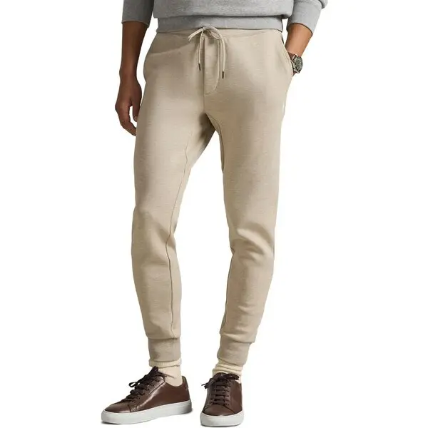 Polo Ralph Lauren Double Knit Joggers - Tuscan Beige Heather