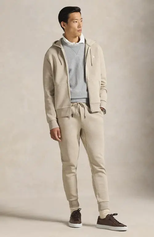 Polo Ralph Lauren Double Knit Joggers - Tuscan Beige Heather