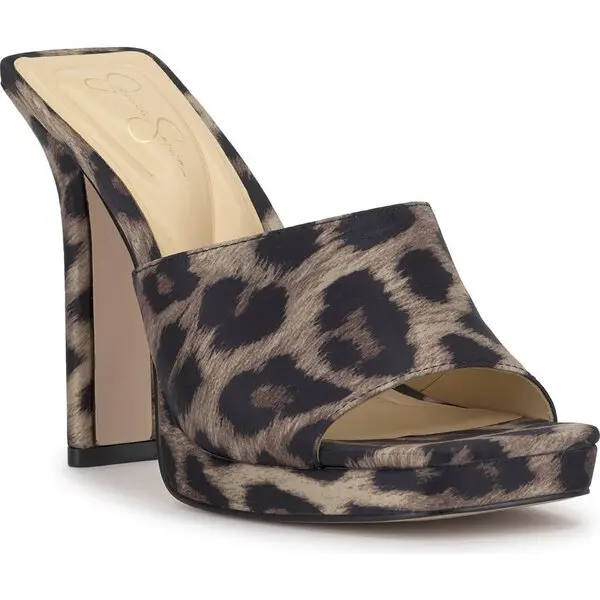Jessica Simpson Azelica Platform Slide Sandal - Safari Combo