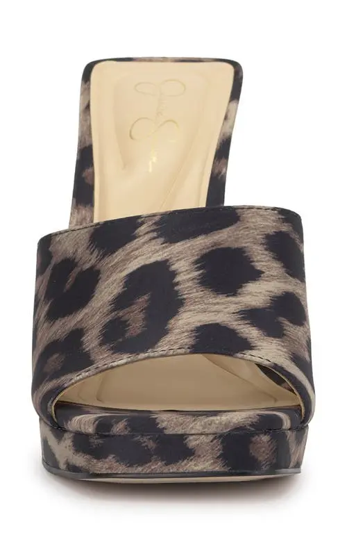 Jessica Simpson Azelica Platform Slide Sandal - Safari Combo