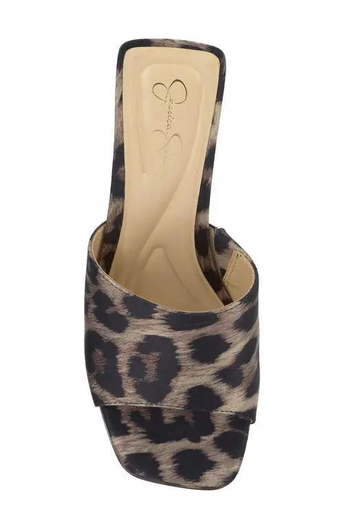 Jessica Simpson Azelica Platform Slide Sandal - Safari Combo