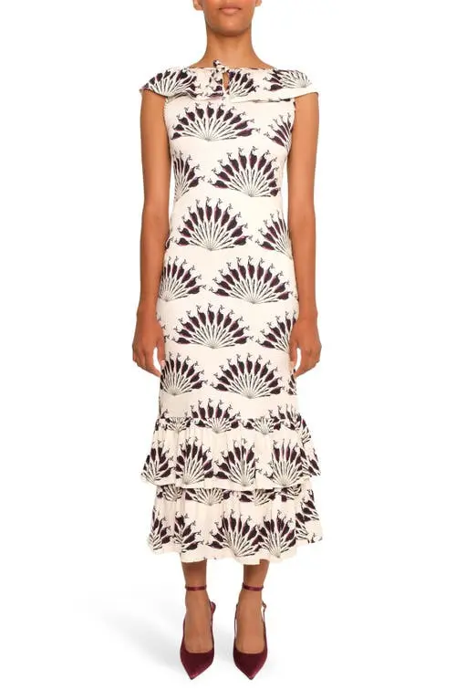 THE LULO PROJECT Stillness Bird Print Dress