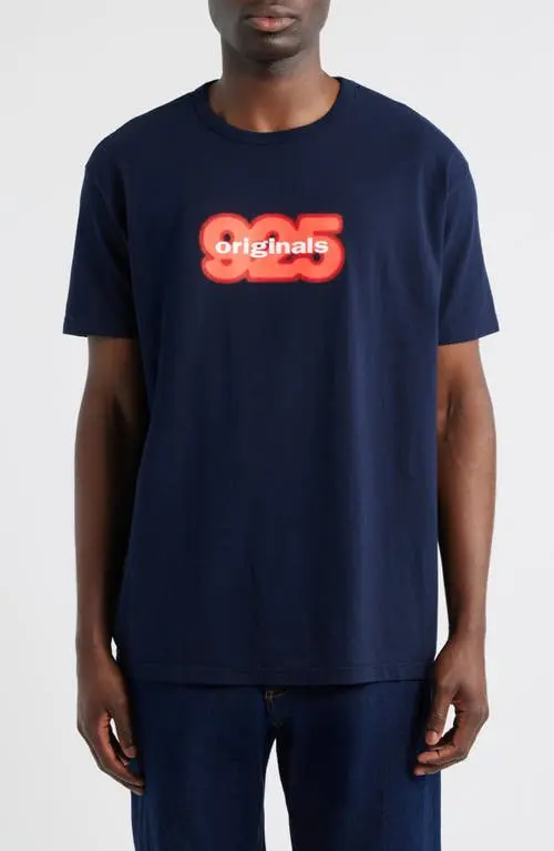 925 ORIGINALS Genesis Cotton Graphic T-shirt - Navy
