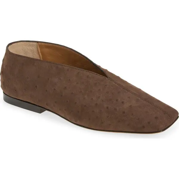 MANSUR GAVRIEL Square Toe Flat - Ebony