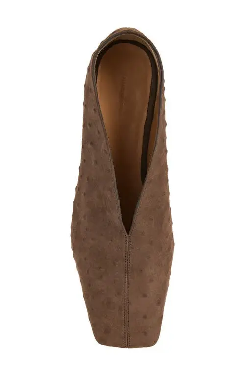MANSUR GAVRIEL Square Toe Flat - Ebony