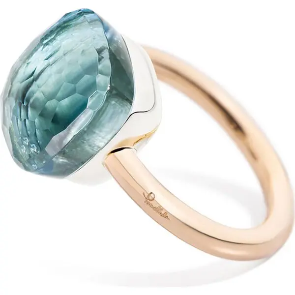Pomellato Nudo Classic Ring - Rose Gold/blue Topaz