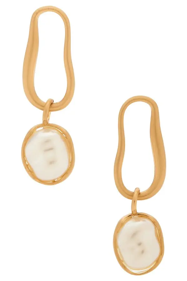 Cult Gaia Vera Earring - Brushed Brass