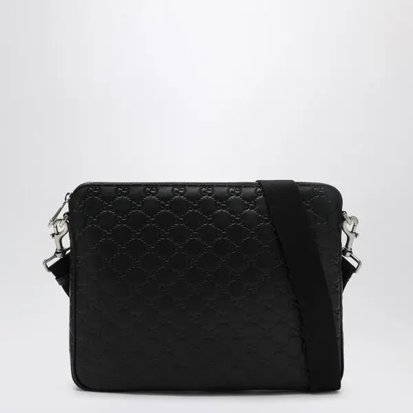 Gucci Gg Emblem Shoulder Bag - Black