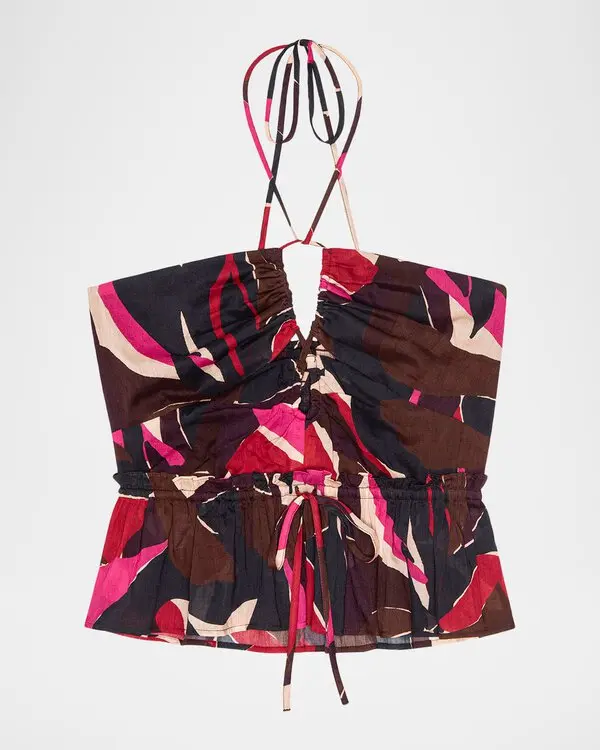 Rails Dulce Printed Halter Crop Top