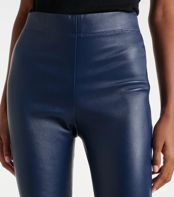 JOSEPH Leather Leggings - Blue