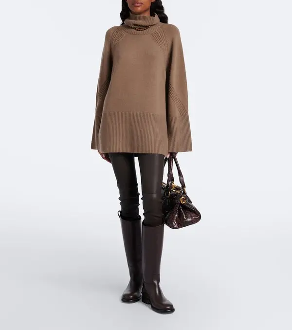JOSEPH Leather Leggings - Brown
