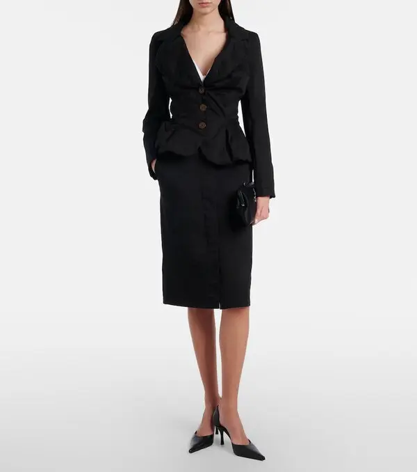 VIVIENNE WESTWOOD Cotton-blend Blazer - Black