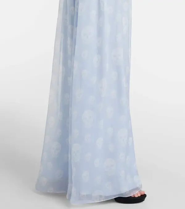 Alexander McQueen Polka-dot Silk Gown