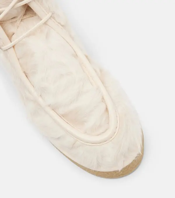 AQUAZZURA Frosty Shearling Ankle Boots