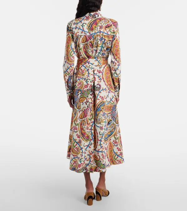 Etro Paisley Cotton Wrap Dress - Multicoloured