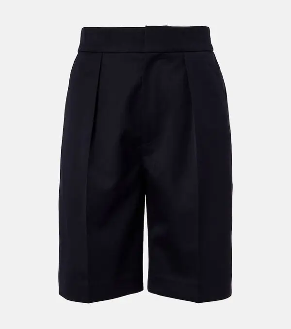 Victoria Beckham High-rise Bermuda Shorts - Blue