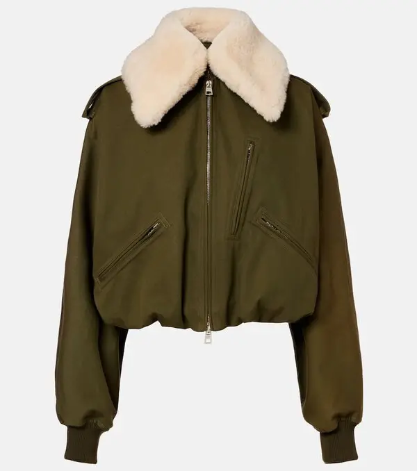 Givenchy Shearling-trimmed Jacket