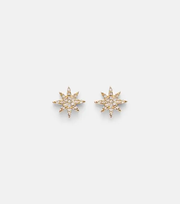 STONE AND STRAND Northern Star 10kt Stud Earrings - Gold