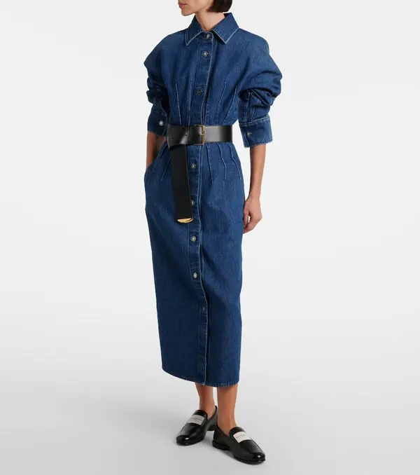 Givenchy Denim Midi Dress - Blue