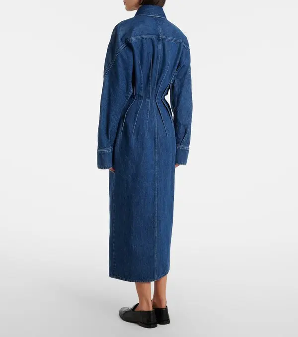 Givenchy Denim Midi Dress - Blue