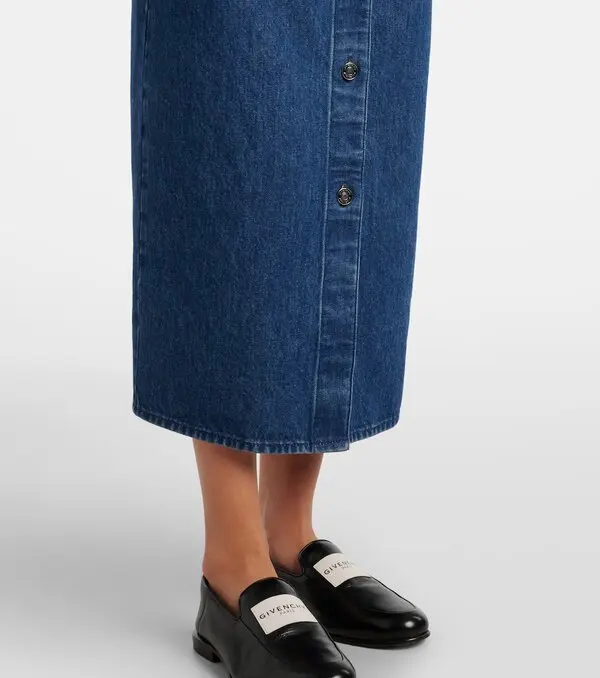 Givenchy Denim Midi Dress - Blue