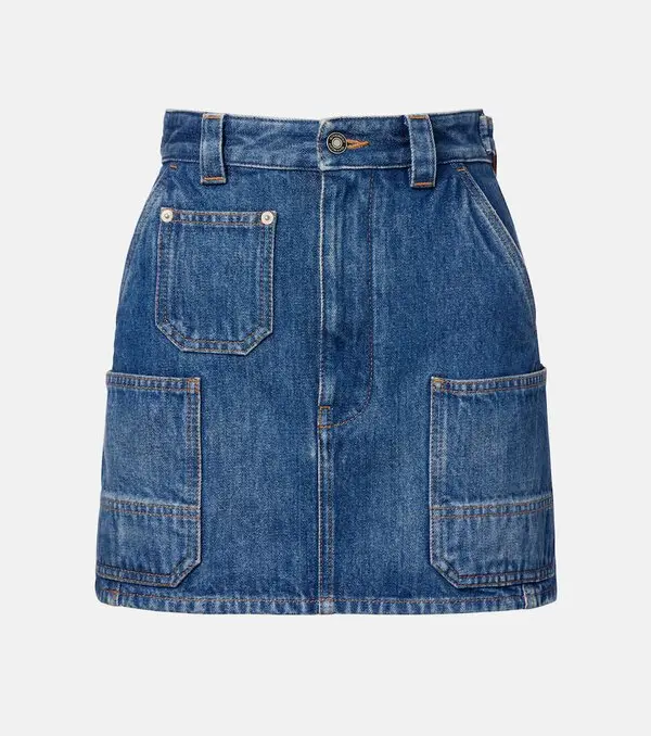 Givenchy Denim Miniskirt - Blue