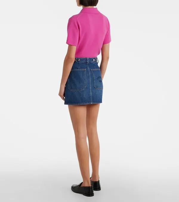 Givenchy Denim Miniskirt - Blue
