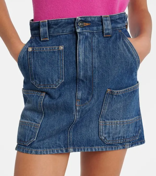 Givenchy Denim Miniskirt - Blue
