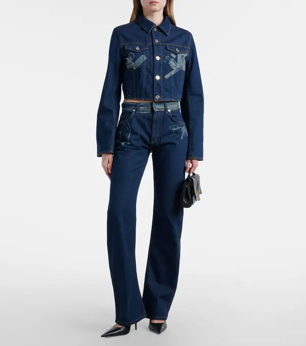 JEAN PAUL GAULTIER Cropped Denim Jacket